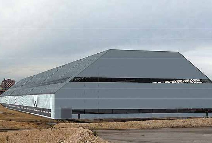 Slag storage structure - ILVA Taranto